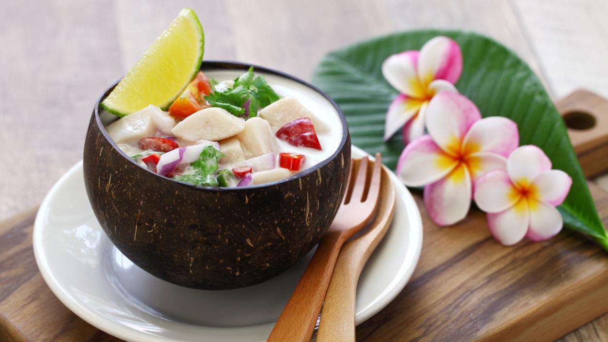 Ceviche (Marinated raw fish in coconut cream) | Atkins Low Carb Diet