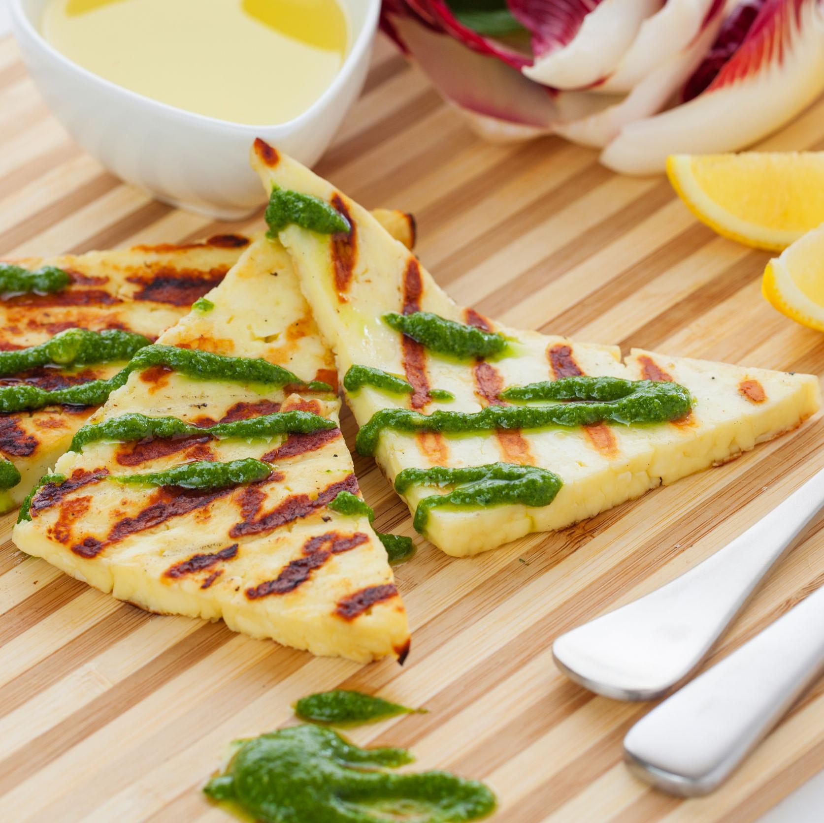 Grilled Halloumi With Mint Pesto | Atkins Low Carb Diet