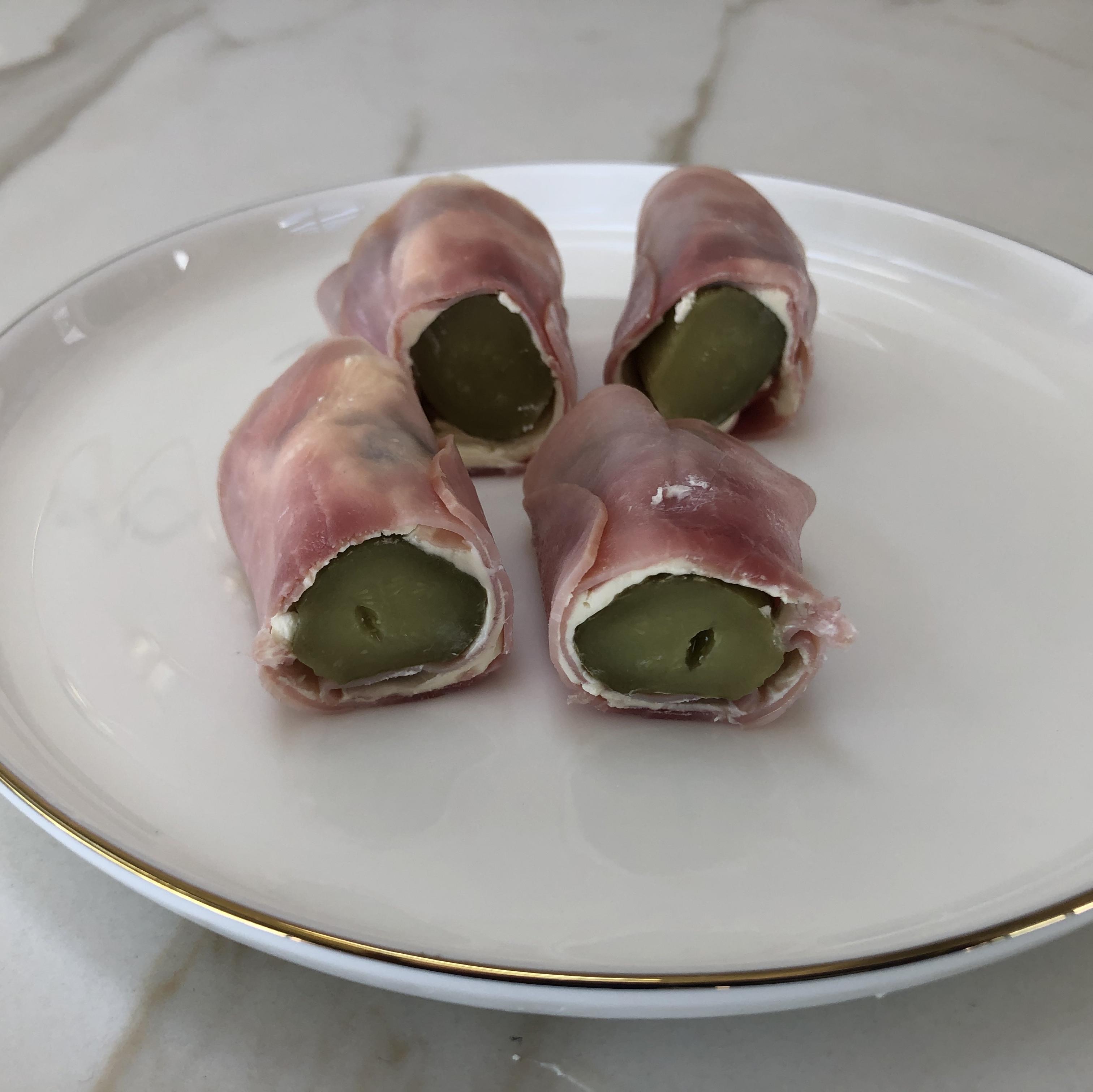 Pickle and Ham roll ups | Atkins Low Carb Diet