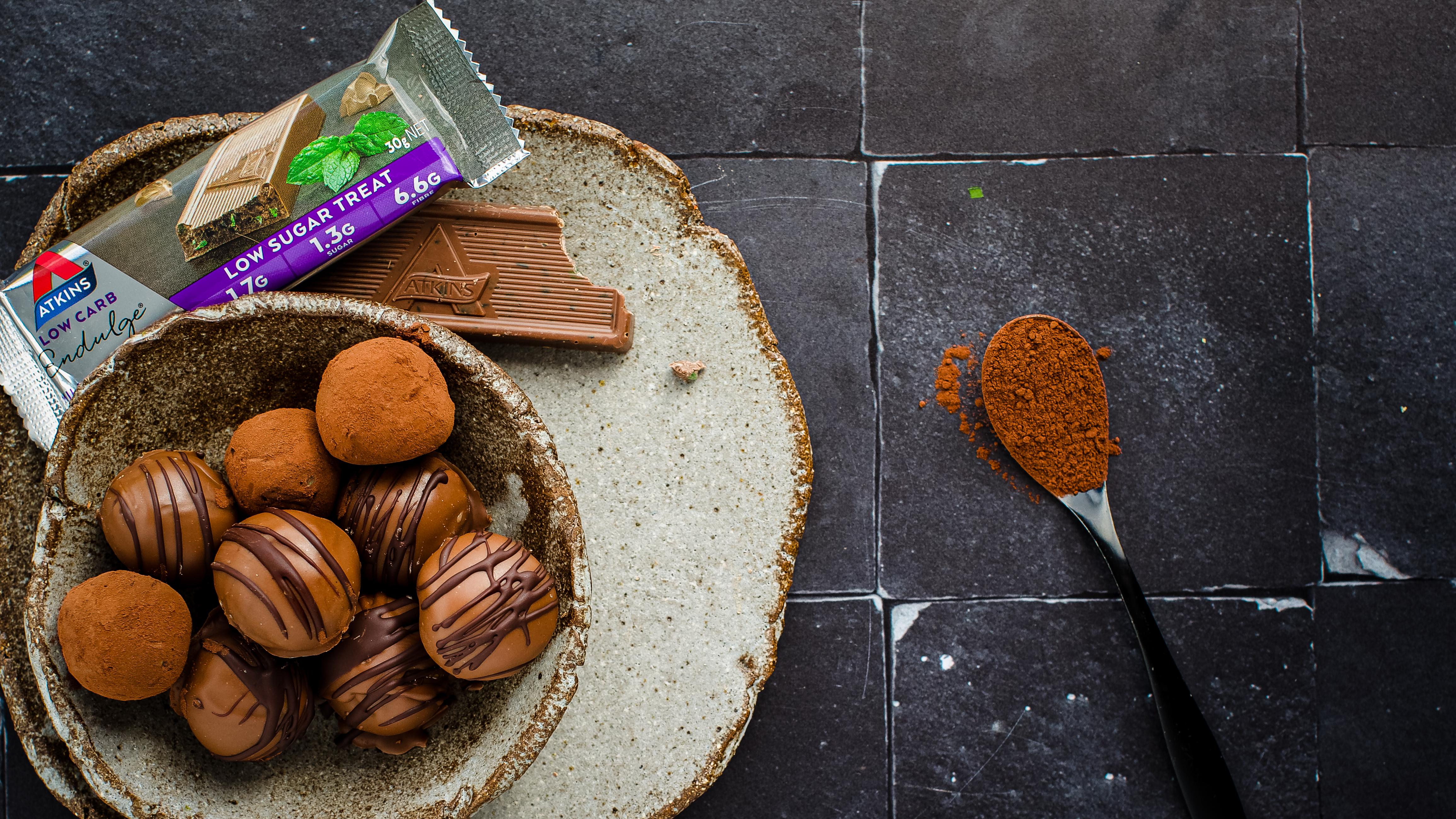 Atkins Chocolate Mint Truffles | Atkins Low Carb Diet